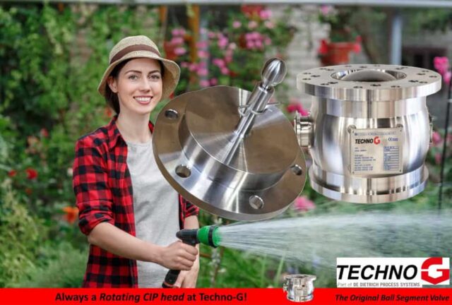 Techno-G has a unique CIP cover for the entire Ball Segment Valve Range!